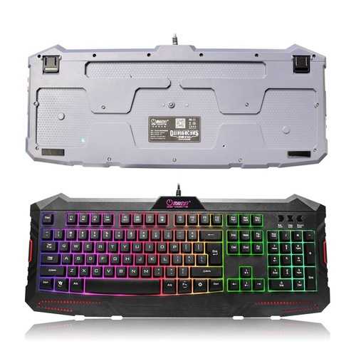 HXSJ X10 104 Keys USB Wired Rainbow Backlight Gaming Keyboard For PC C ...