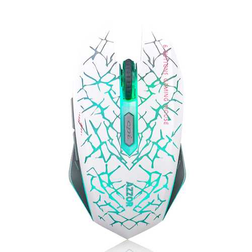 Azzor M6 2400dpi Rechargeable 2.4GHz Wireless Backlit Optical Mouse Si ...