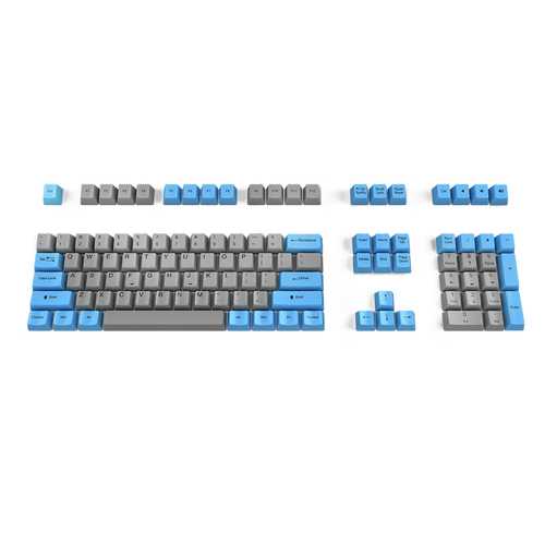 Akko X Ducky 108 Key OEM Profile PBT Retro Grey Blue Keycaps Keycap Se ...